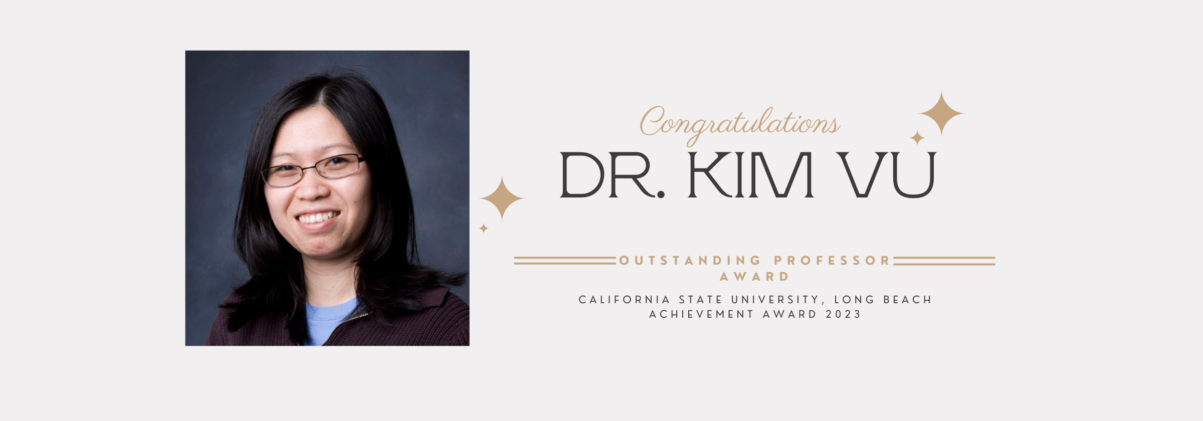 Congratulations Dr. Kim Vu | California State University Long Beach