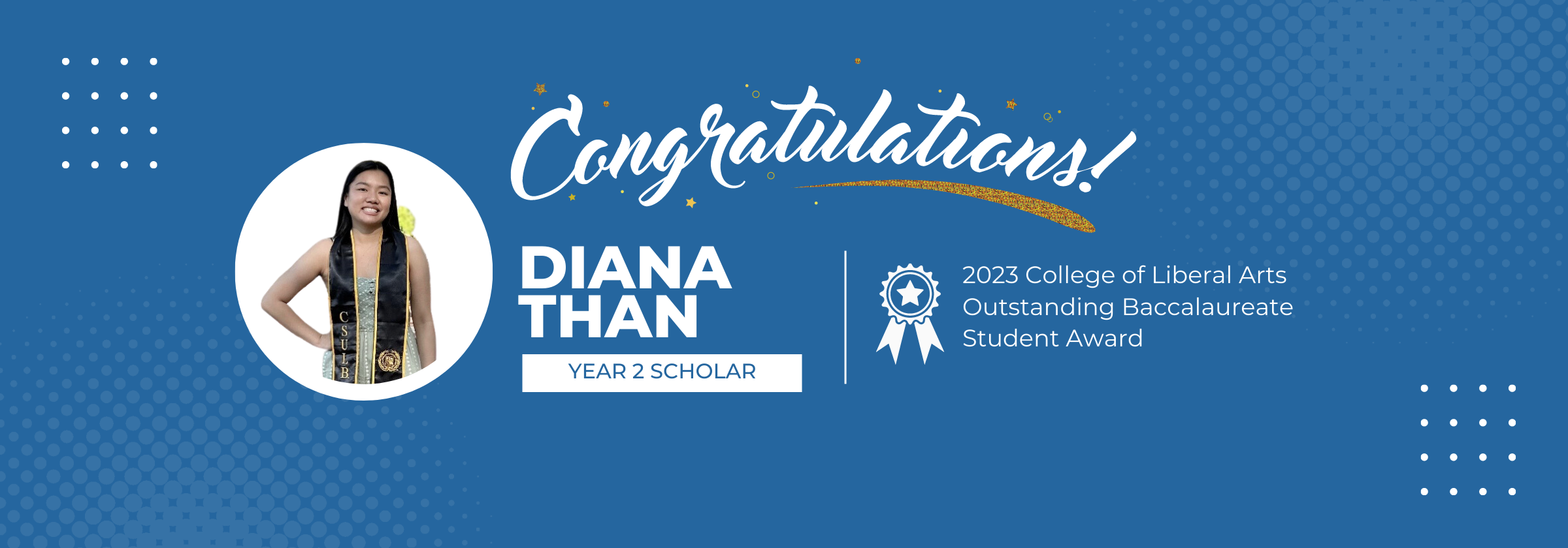 Congratulations Diana Than on receiving 2023 Outstanding Baccalaureate ...