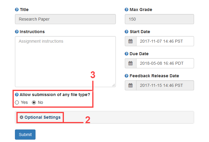 Options - Turnitin - Instructional Design | California State University ...