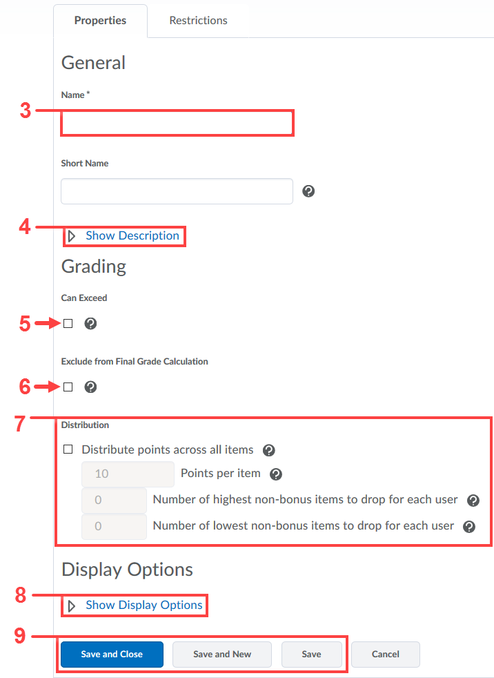 Creating Grade Items and Categories - Instructional Design | California ...