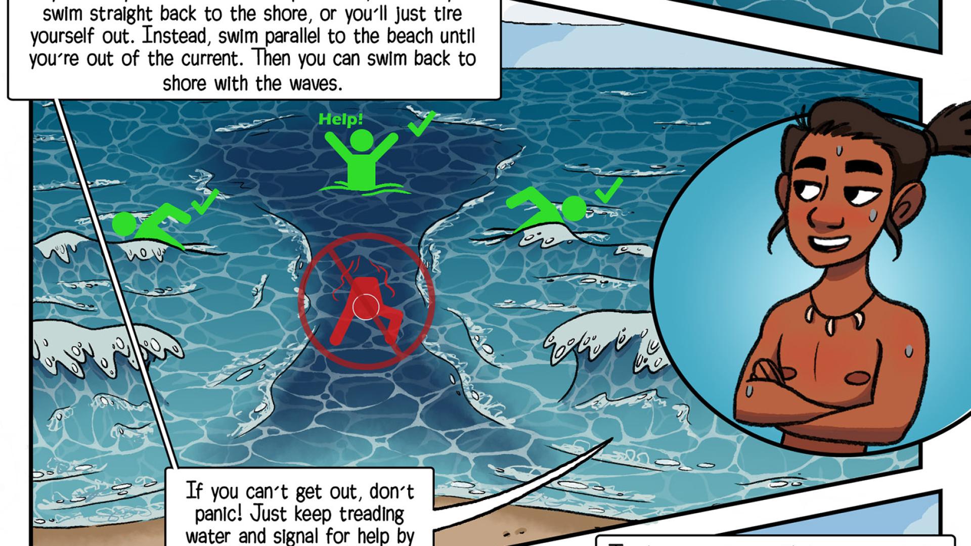 Comic book gives kids insight to beach safety | California State ...