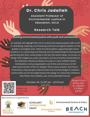 Research Talk: Building Environmental Justice with Youth and ...